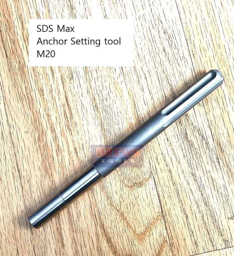 SDS MAX Anchor setting Tool for drop in Anchors in M12, M16 and M20