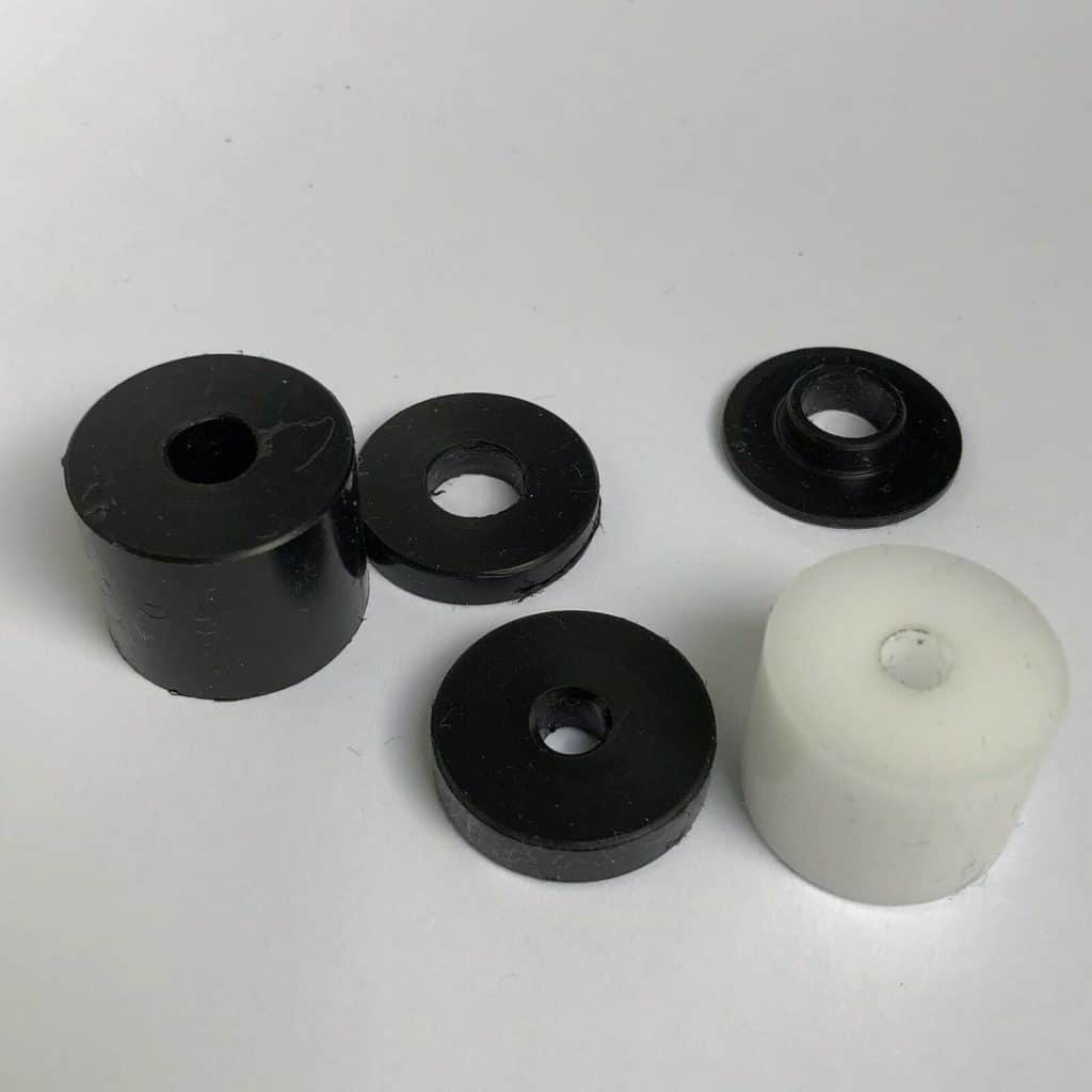Plastic Spacers For Down Pipe Clips Packers (20 mm diameter (Black and ...